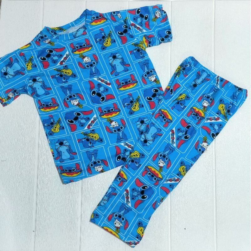 Stitch Terno Pajam For Adult & Kids | Shopee Philippines