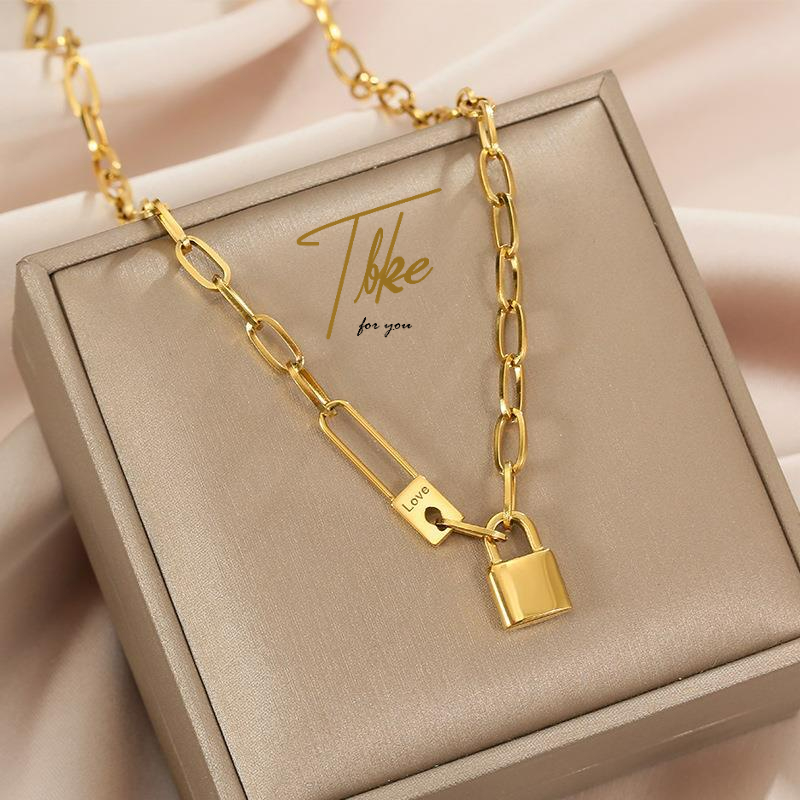 Tala 18K Gold Kyle Inspired - High class lock catch pendant Necklace ...