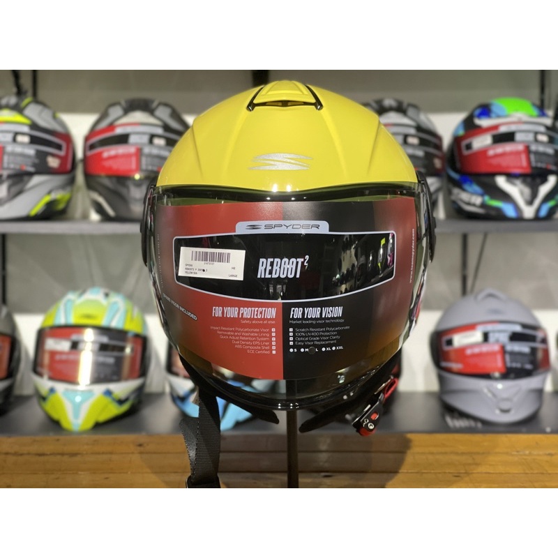 SPYDER REBOOT 2 Half-face Helmet with Free Clear Visor (PASTEL ...