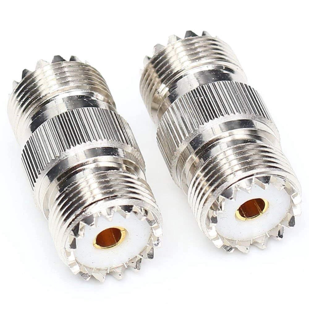 2PCS SO239 UHF Female Jack to SO-239 Female RF Adapter Connector ...