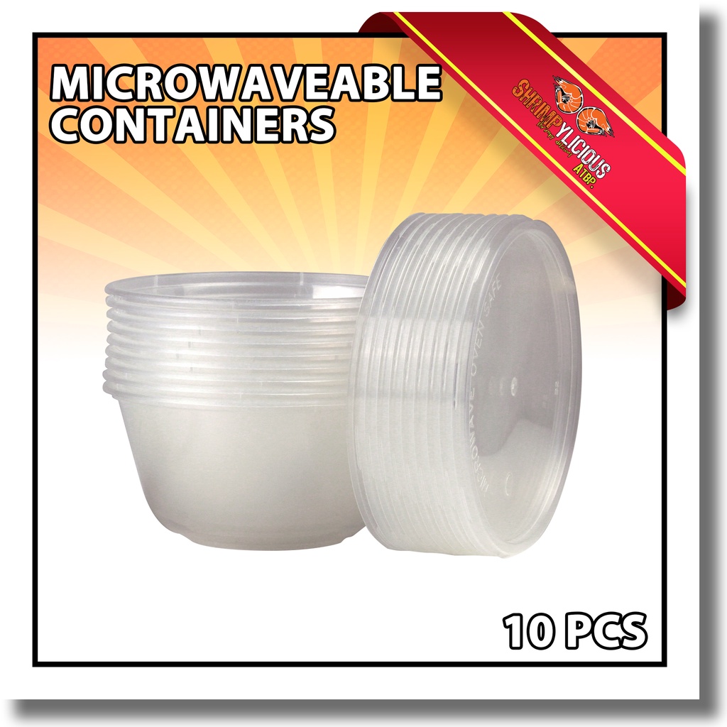Round Microwavable Container with Lid 200mL / Restaurant Kitchen ...