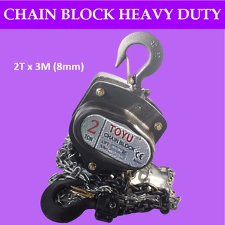 Chain Block Heavy Duty 3 Meters Chain Capacity 0.25 Tons - 2 Tons ...