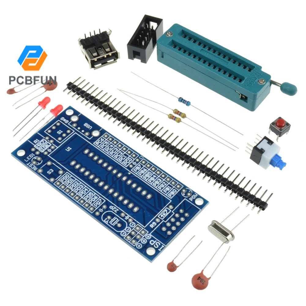 Pcbfun Atmega8 Atmega48 Atmega88 Development Board Avr Diy Kit (No Chip ...