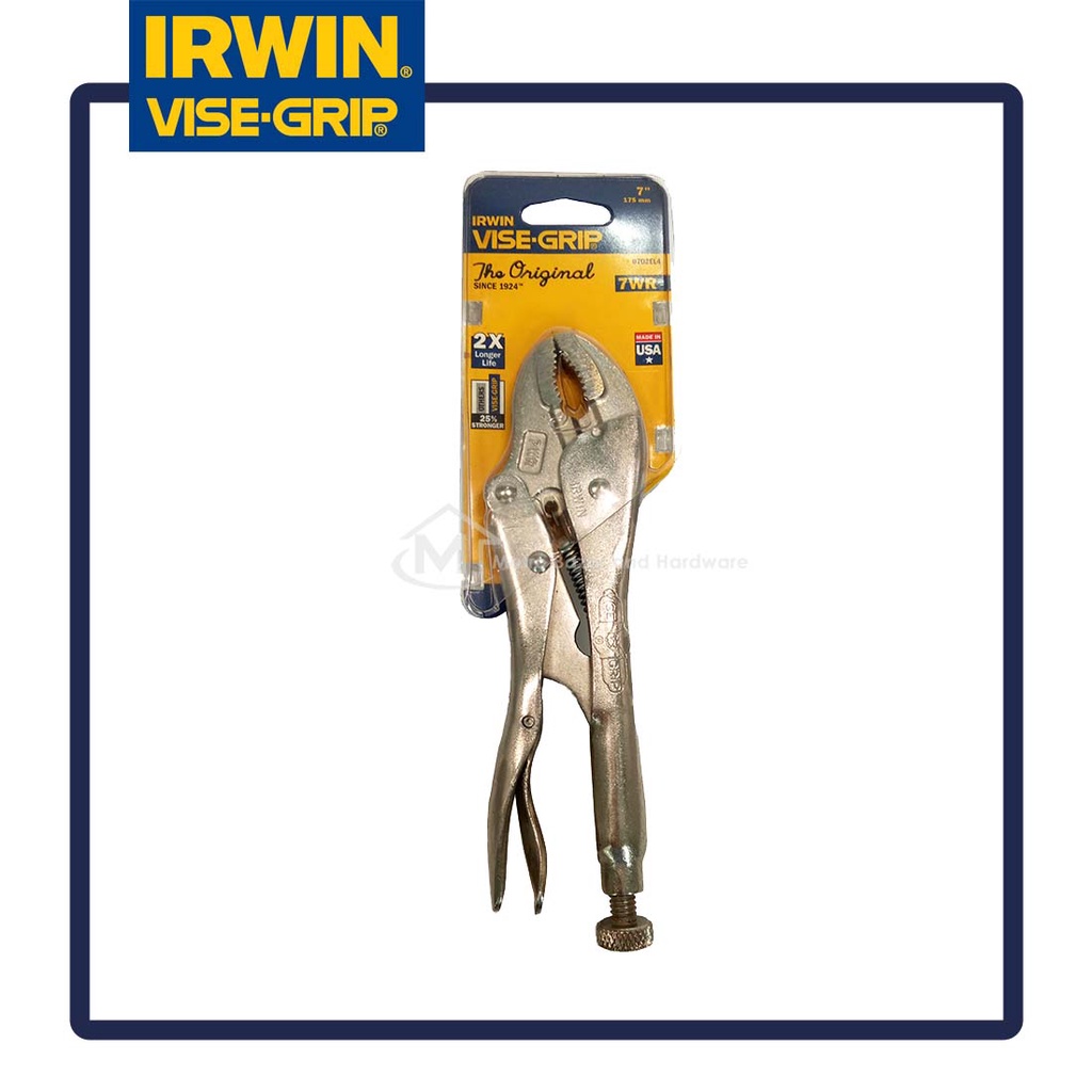 Authentic Irwin Vise Grip 7WR Curved Jaw Locking Pliers with Wire ...