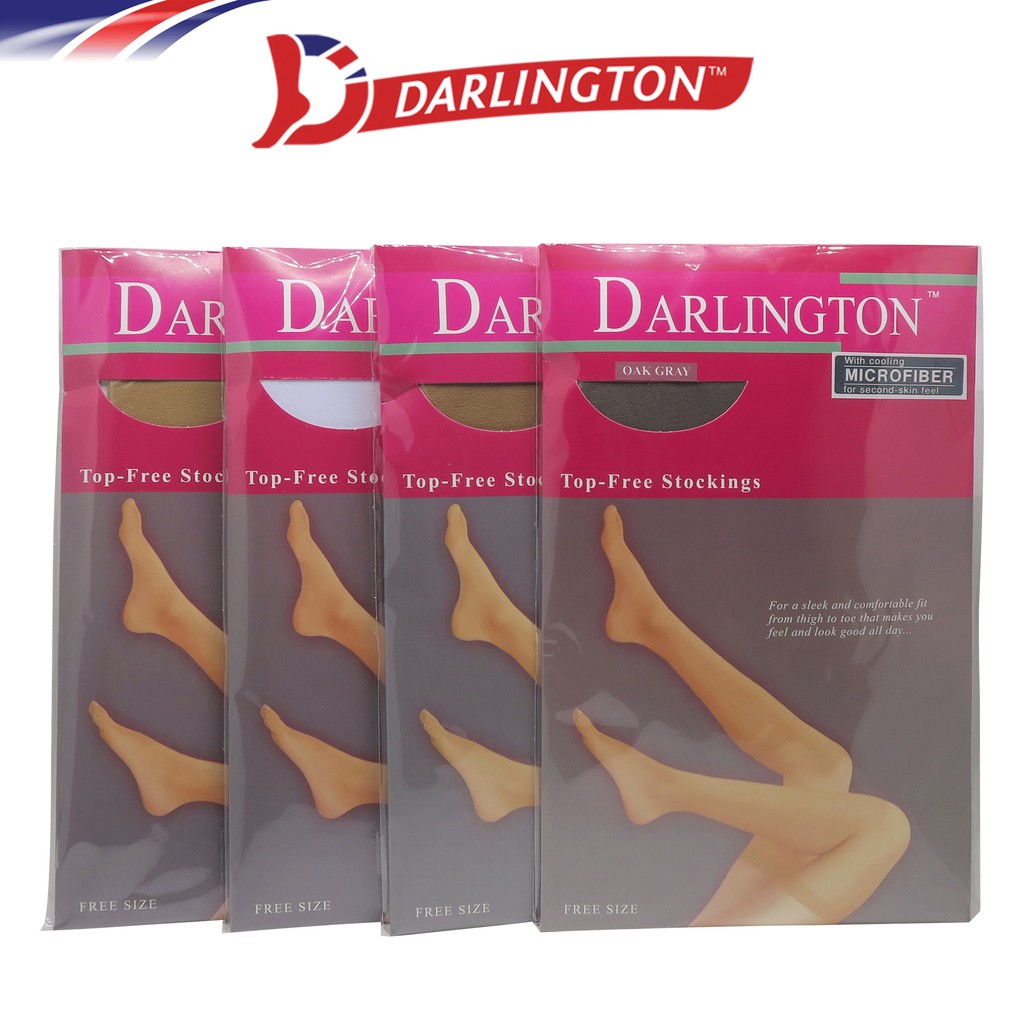Darlington Ladies’ Stockings Microfiber Top-Free TF101B | Shopee ...