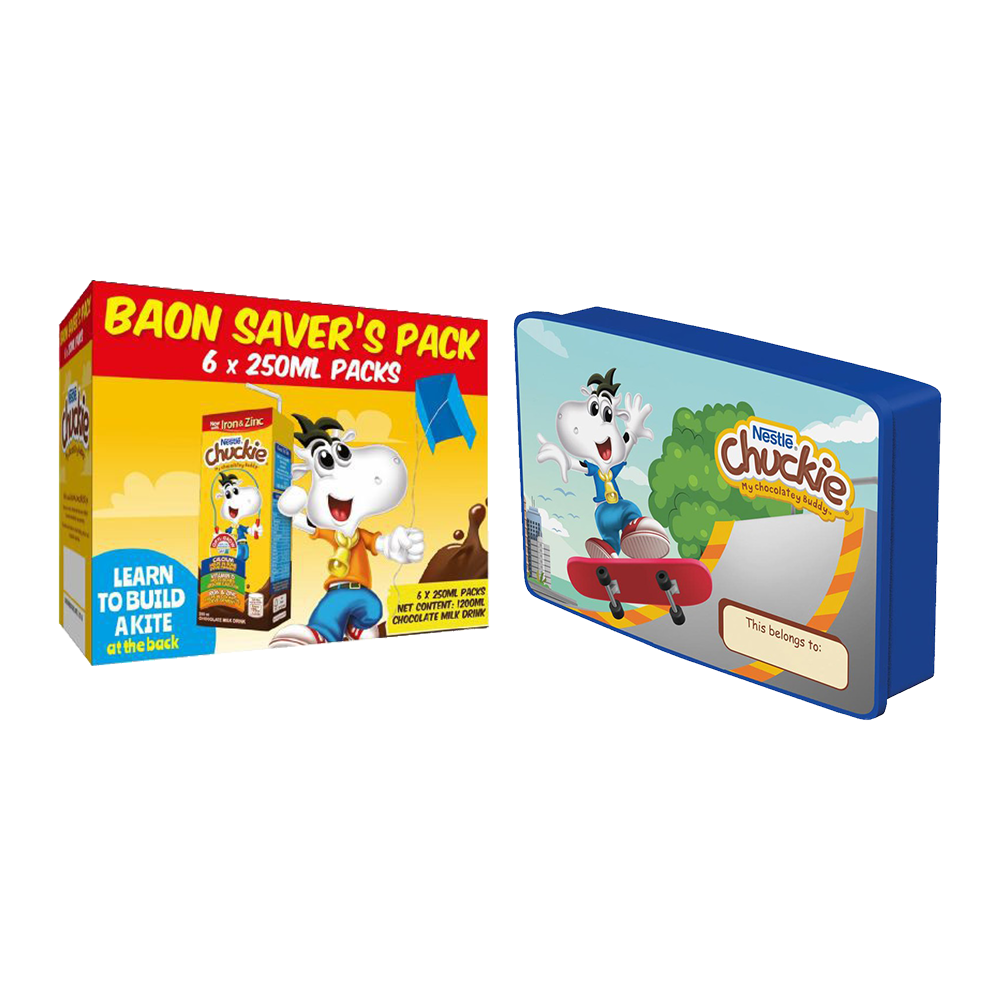 Nestle Chuckie Opti-Grow Flavoured Milk Baon Saver's Pack 250ml x6 with ...