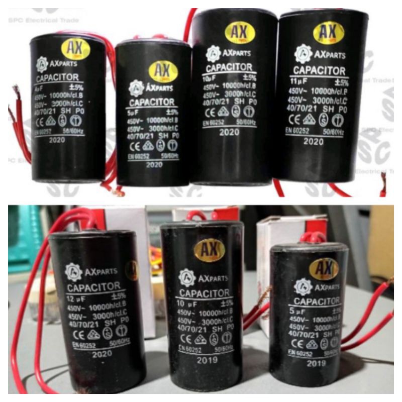 WASHING MACHINE and DRYER CAPACITOR 3uf,4uf, 5 uf, 6uf 8uf, 9uf 10 uf ...