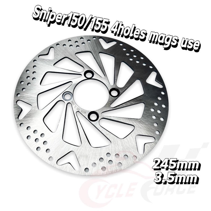 4holes sniper 150 sniper 155 front disc 245mm for 4holes mags | Shopee ...