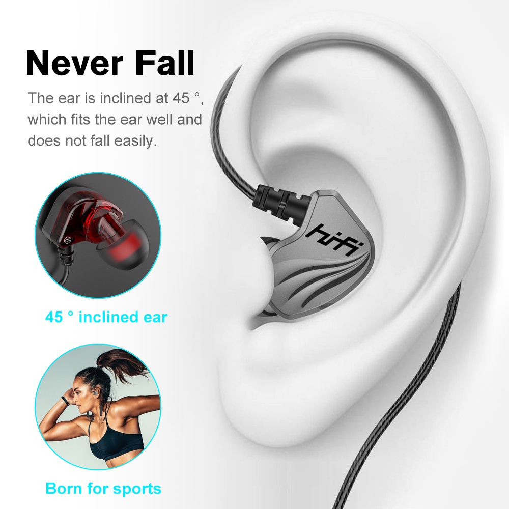 Zeus 6D Surround Sound Bass Earphones W/ Microphone Noise Cancelling ...