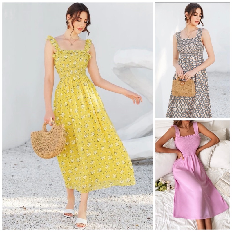 Ruffles Challis Dress ( Available in whole sale price 3pcs minimum ...