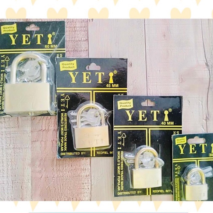 YETI (Padlock) 30mm,40mm,45mm&60mm | Shopee Philippines
