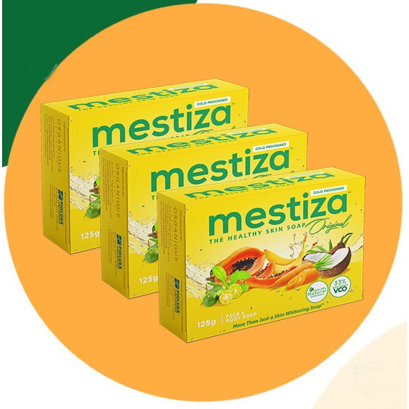 MESTIZA ORIGINAL The Healthy Skin Soap - Bundle of Three (3 bars x 125g ...