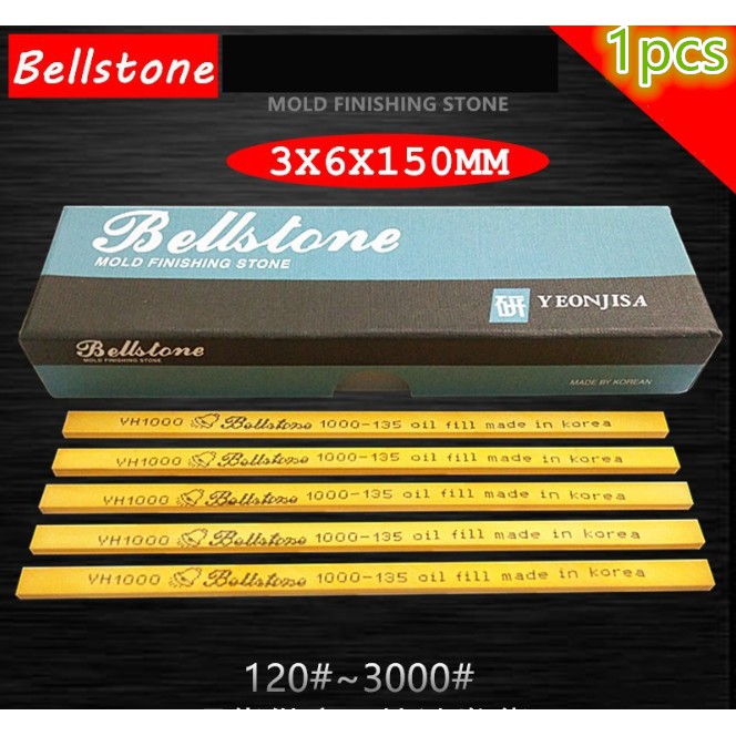 1pcs 3x6x150 BellStone Sharpener Oil Stone mold Polishing hign grade VH ...