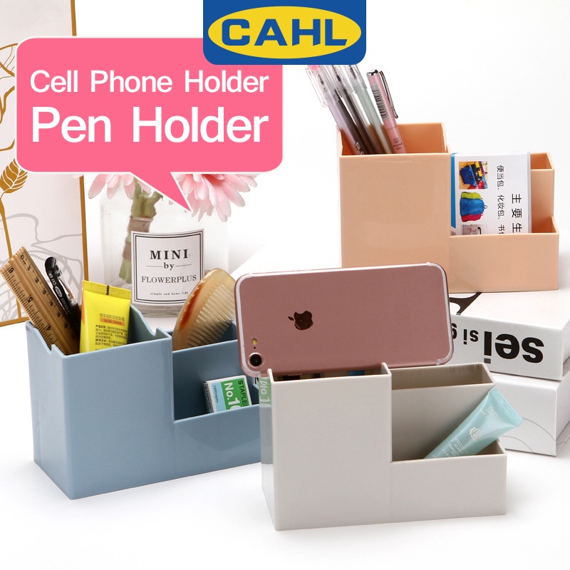 Desk Organizer Desktop Organizer with Pencil Holders Sticky Note Tray ...
