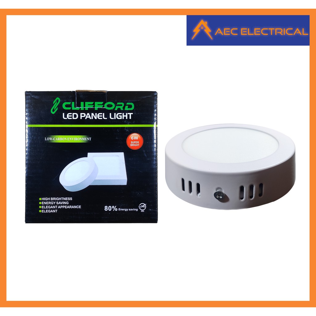 Clifford LED Panel Light 6 12 18 Watts Round Square Surface Type Saving ...