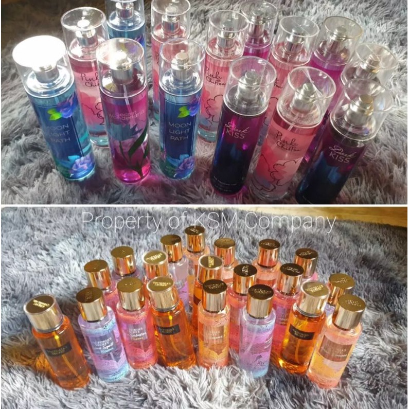 Authentic Victoria Secrets + Bath and Body Works Fragrance Mist, (Set ...