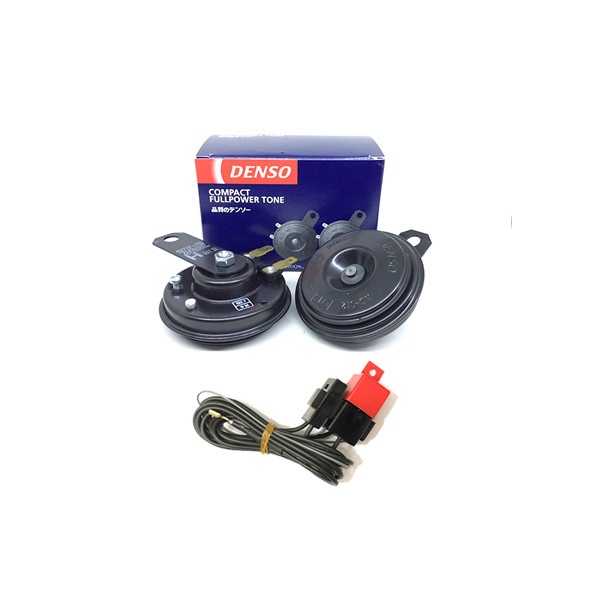 DENSO POWER TONE DISC 12V Motorcycle Car Horn / Horn + Relay Set ...