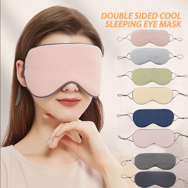 Double-Sided Breathable Sleep Eye Mask / Travel Lightproof Blindfold ...