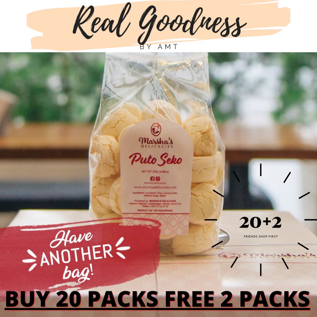 Marsha's Delicacies Puto Seko 20+2 | Shopee Philippines