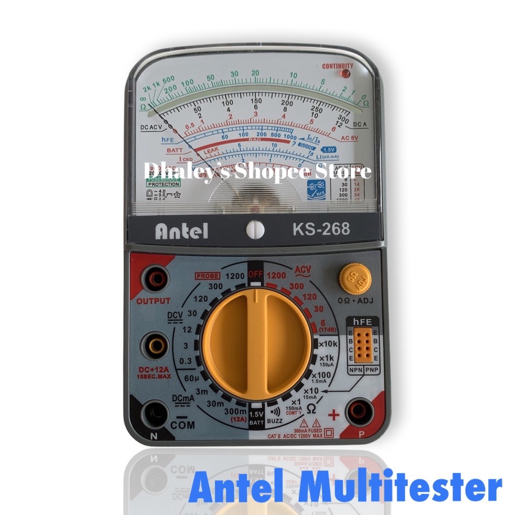 Antel Multitester KS-268 Analog Multimeter Standard Size Heavy Duty and ...