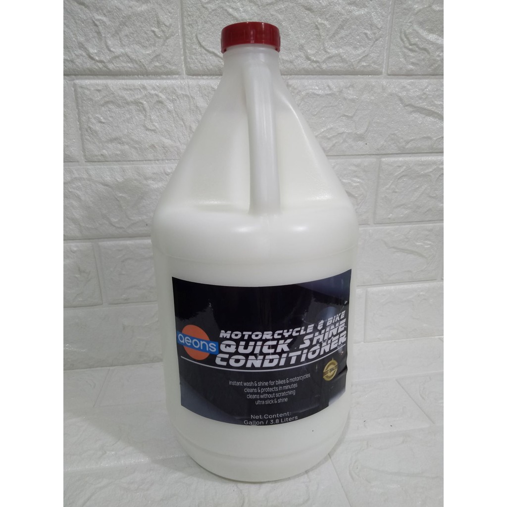 Motorcycle & Bike Quick Shine Conditioner (Gallon) | Shopee Philippines
