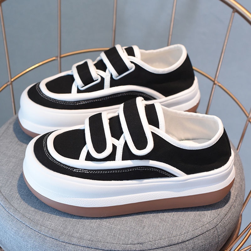 Two wear step with one pedal canvas shoes women summer 2022 new ...