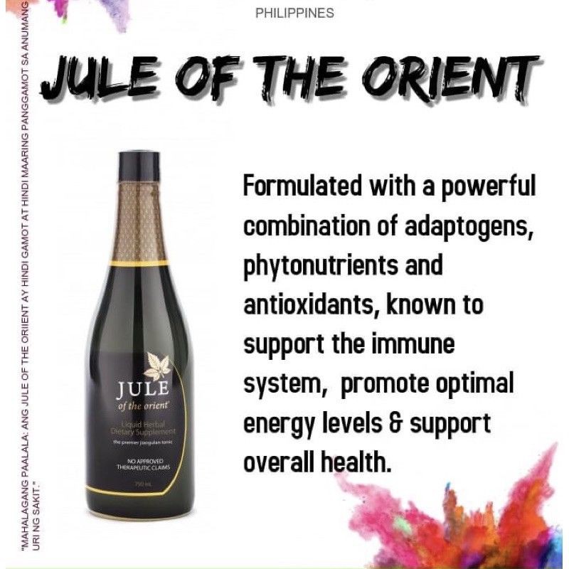 ORIGINAL!! JULE OF THE ORIENT SUPPLEMENT 750ML | Shopee Philippines