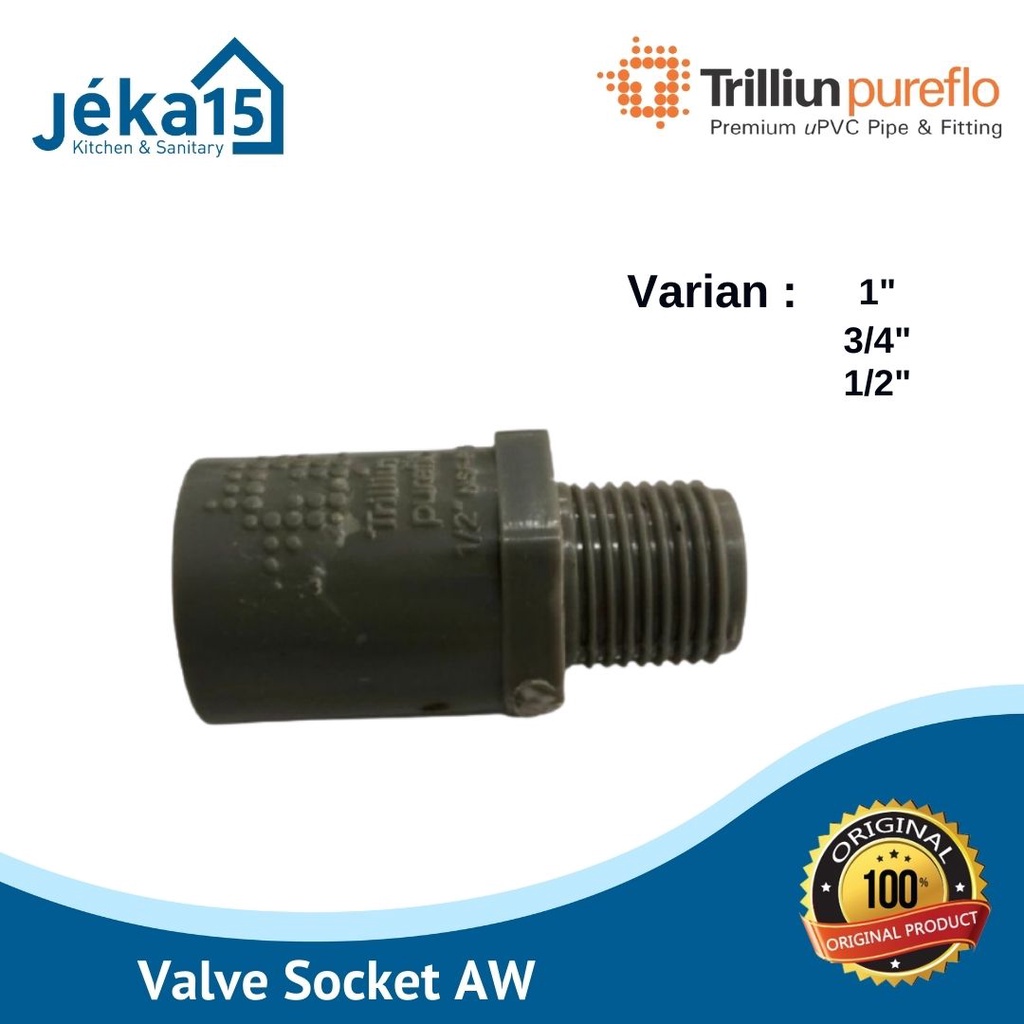 Pvc Outer Thread Sock | Valve Socket AW 1/2 inch 3/4 inch 1 inch ...