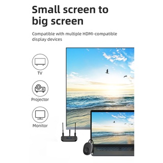 50m Wireless HDMI Video Transmitter and Receiver Extender Display ...