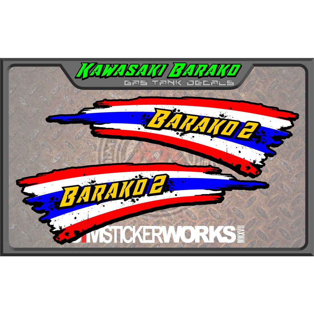 BARAKO GAS TANK DECALS (available in MATTE & GLOSSY) | Shopee Philippines