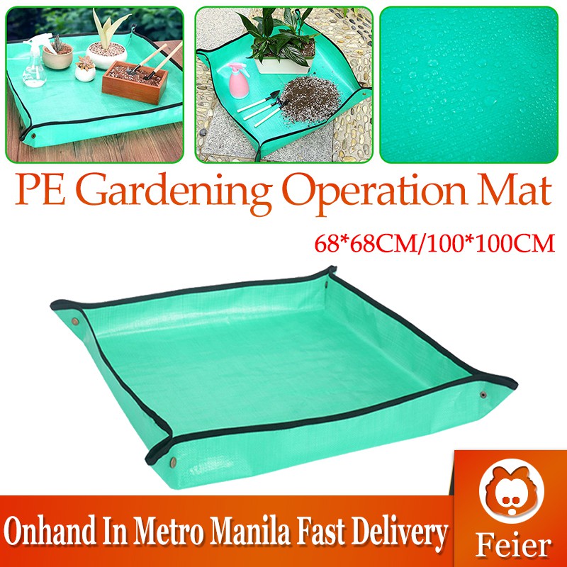 【Ready stock】Gardening Operation Mat Foldable Succulents Transplanting ...