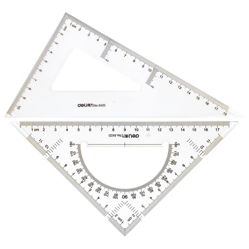 Deli Triangular Ruler 18cm | Shopee Philippines