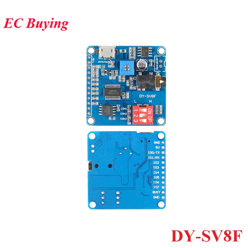Voice Playback Module MP3 Music Player UART I/O Trigger Amplifier Board ...