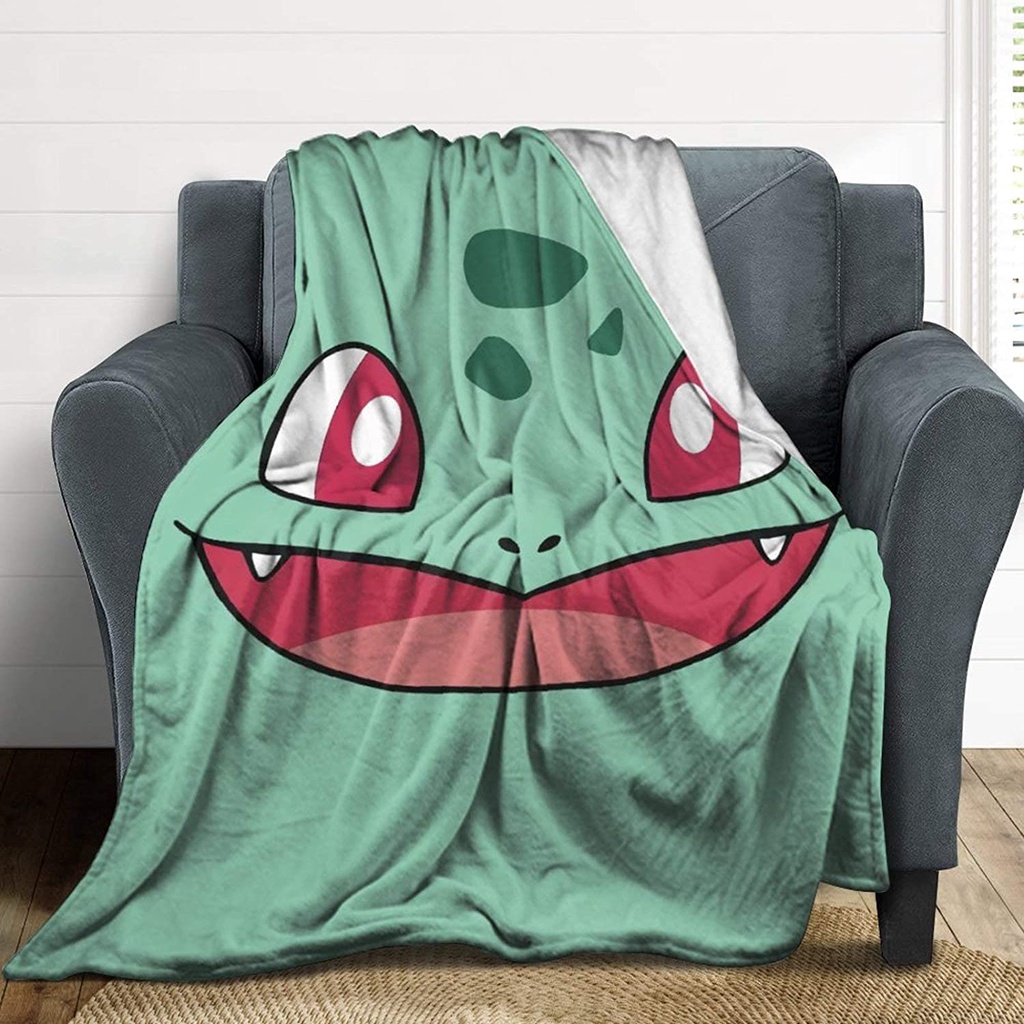 HGWHGS Super Soft Blanket Warm , Blanket Bulbasaur Plush Bed , For ...