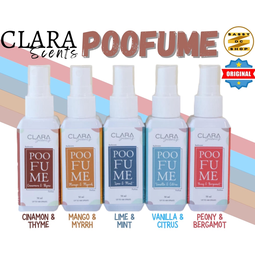 ORIGINAL POOFUME 50ml BY CLARA SCENTS | TOILET SPRAY | BATHROOM SPRAY ...