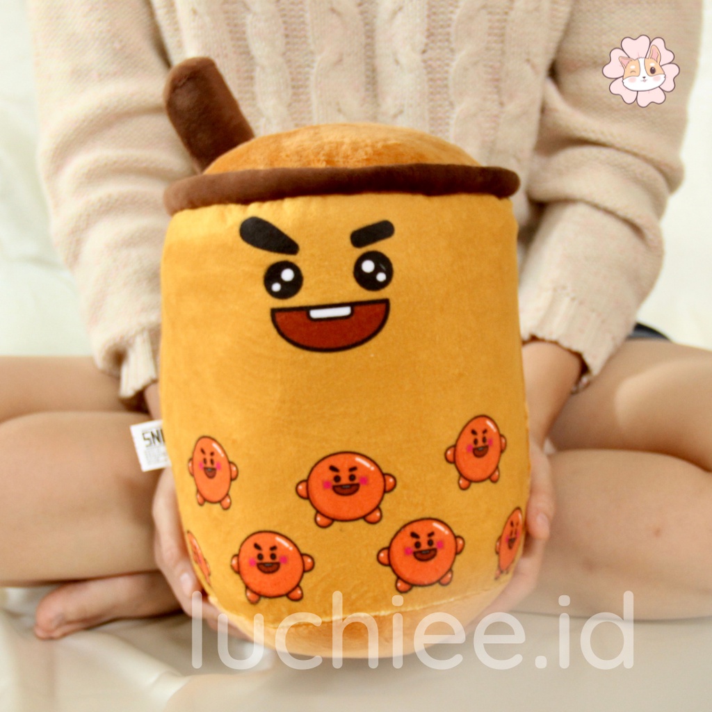 Boba SHOOTY BT21 BTS 30CM DOLL / BUBBLE MILK TEA VIRAL DOLL MATERIAL ...