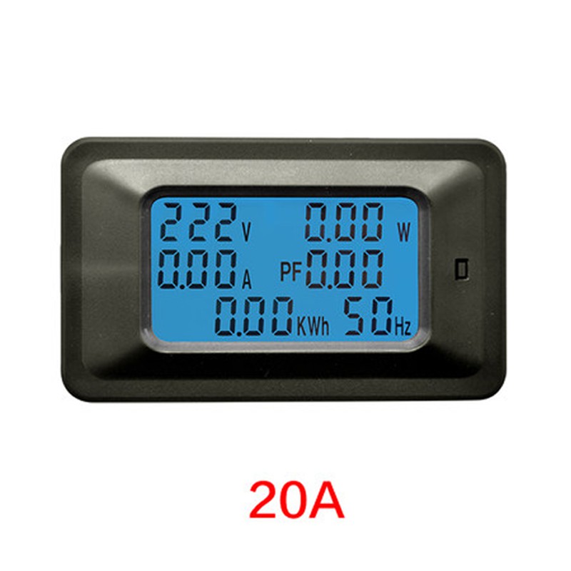 Multi-Function Power Monitor 20A 100A Digital AC 110~220V Voltage ...