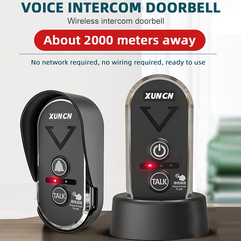 T-1920 Wireless Intercom Door bell for Home and Office Two Way ...
