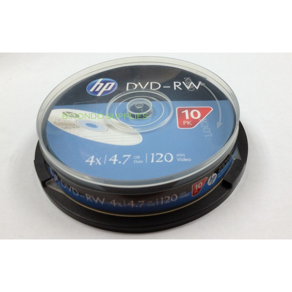 HP DVD-RW 4.7GB Blank DVD CD Rewritable 10 pieces | Shopee Philippines