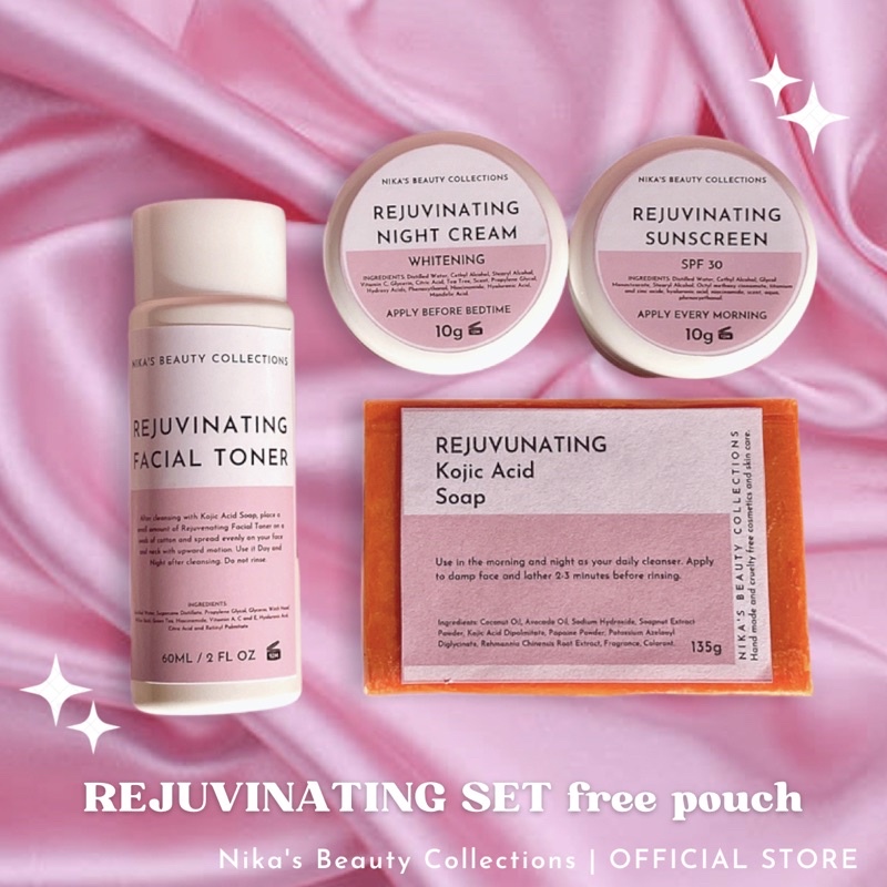 NBC Micro peeling Rejuvinating Set with pink/clear pouch | Shopee ...
