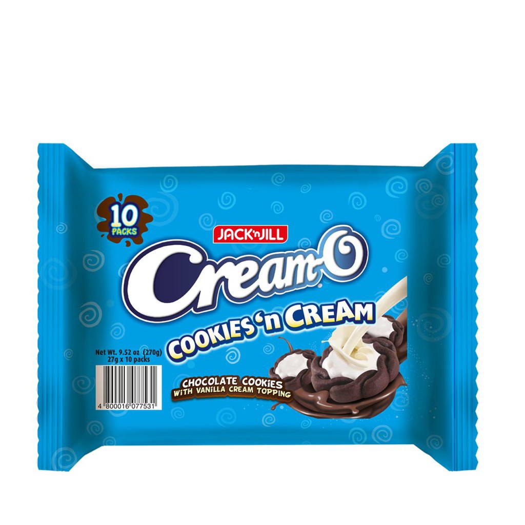 Cream-O Cookies ‘N Cream 27g Pack of 10 | Shopee Philippines