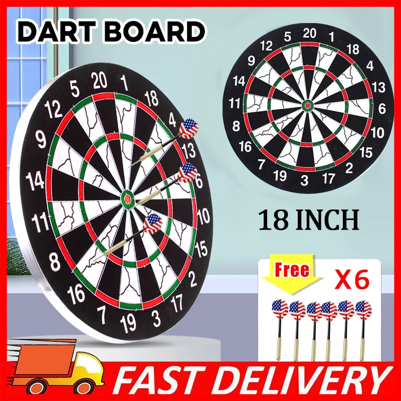 18 Inch Dart Board Original Thickening Double-sided Dart Board Dart ...
