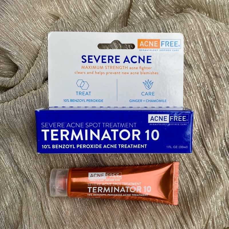 AcneFree Terminator 10 Acne Spot Treatment with Benzoyl Peroxide Acne ...