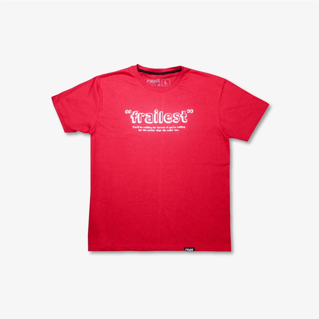 Frail Wears - "frailest" (red) | Shopee Philippines