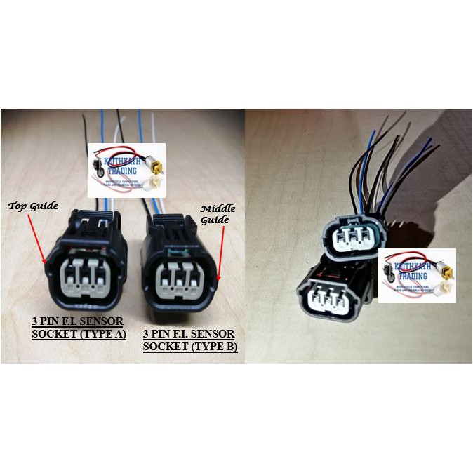 3PIN Fuel Injector Sensor Socket-Heavy Duty (Motorcycle) | Shopee ...