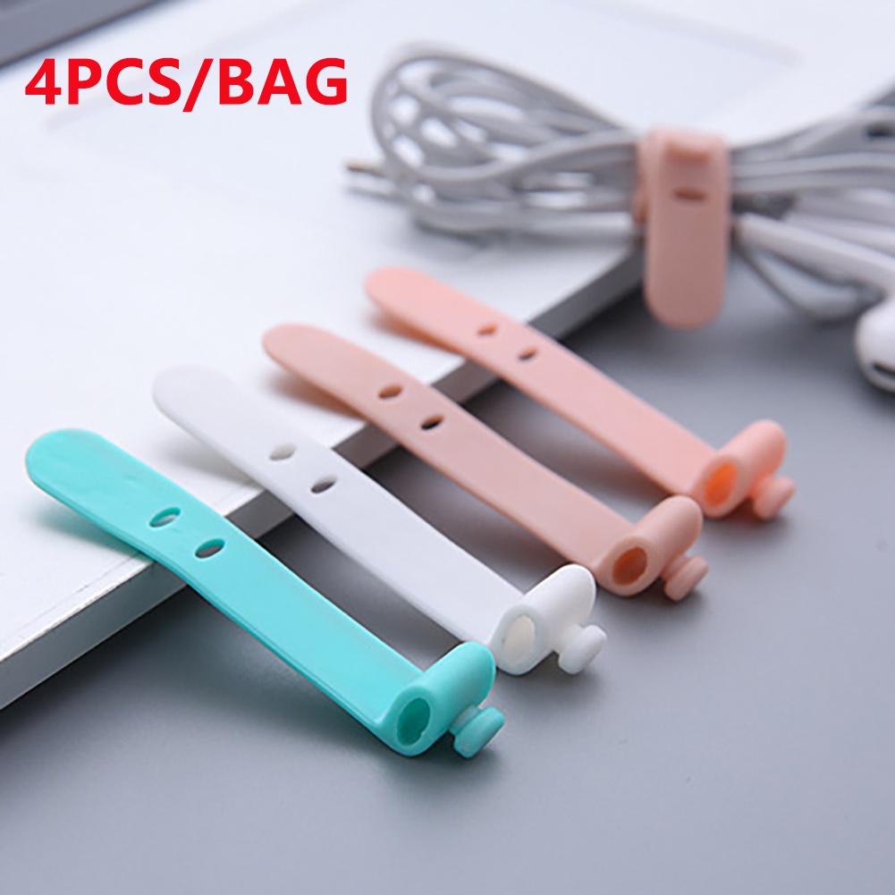 Cable Organizer Headphone Cord Winder Silicone Earbud Cord Wrap Cable ...