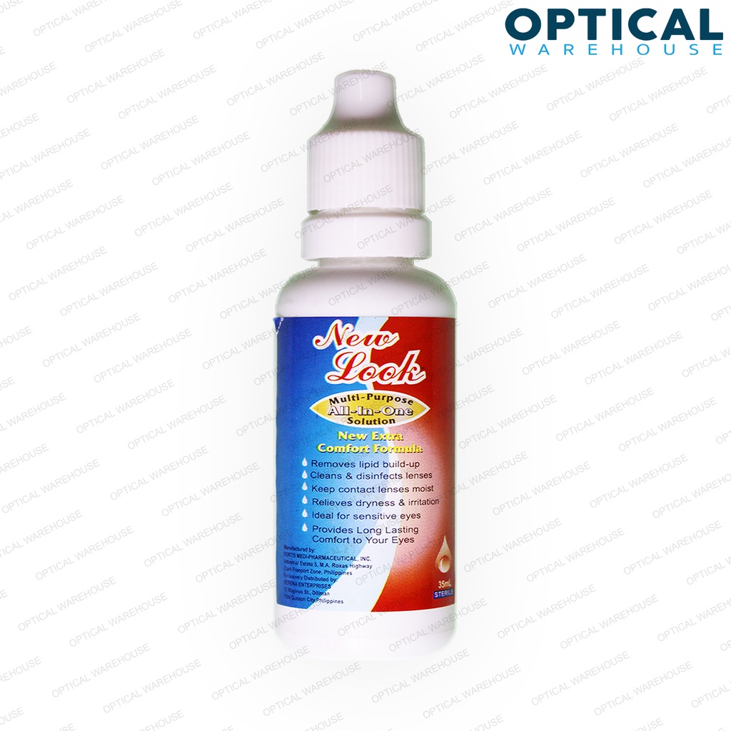 New Look Multi-Purpose All-In-One Solution 35ml Contact Lens Solution ...