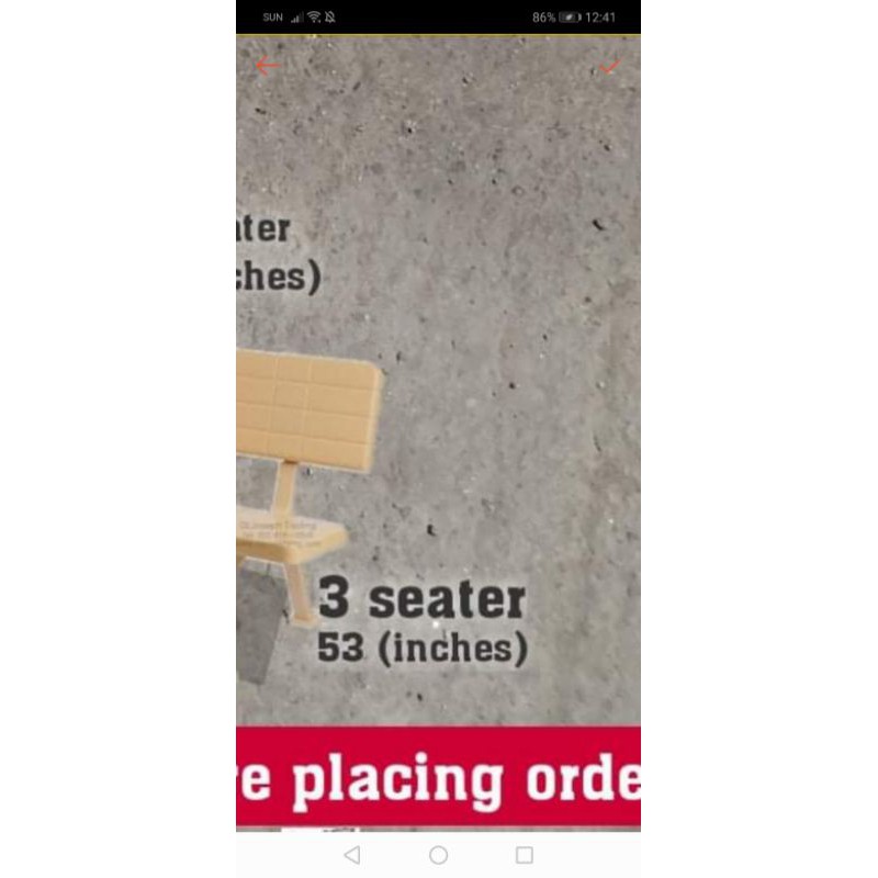 cofta quality bench chair 4 seater 69 inches with backrest metromanila ...