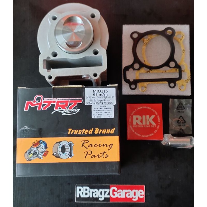 MTRT 63mm Chrome Bore Block Set w/ Forged Piston - Mio Sporty / Soulty ...