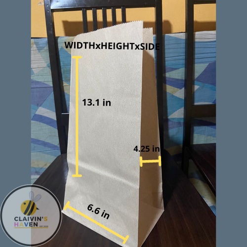 Brown Kraft Paper Bag / Supot / Paperbags Approximately 50pcs / pack ...